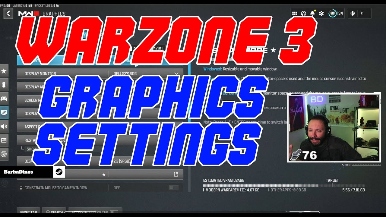 the BEST WZ3 Graphic settings 2023!! - YouTube