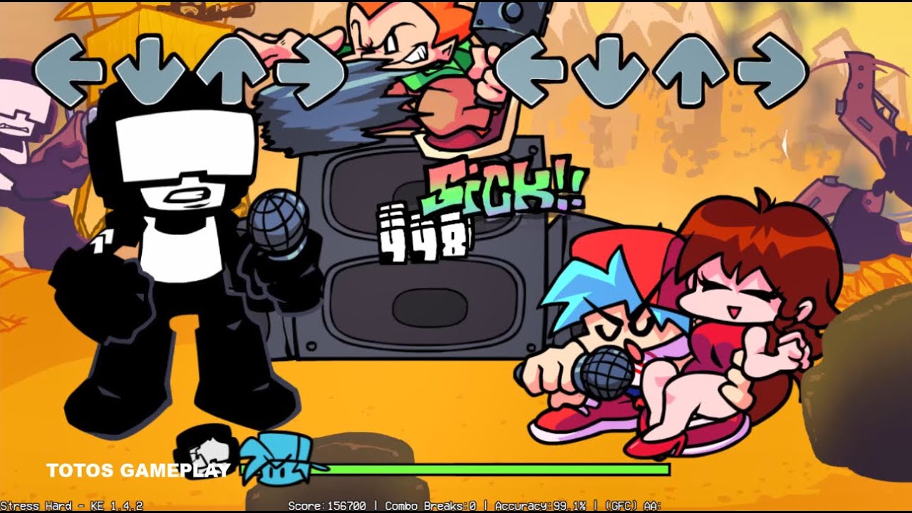 Friday Night Funkin' - Week 7 Stress with Lyrics by RecD - YouTube