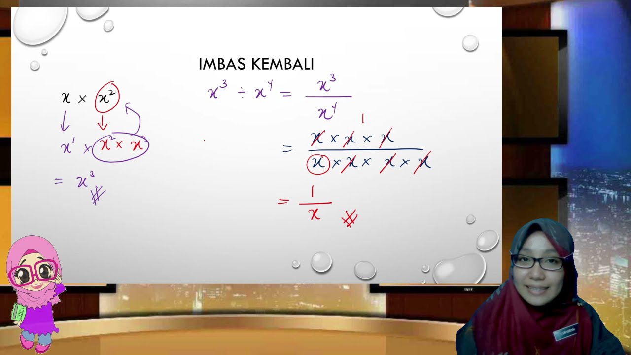ULANG KAJI TINGKATAN 2 UNGKAPAN ALGEBRA DAN HUKUM OPERASI ASAS ...