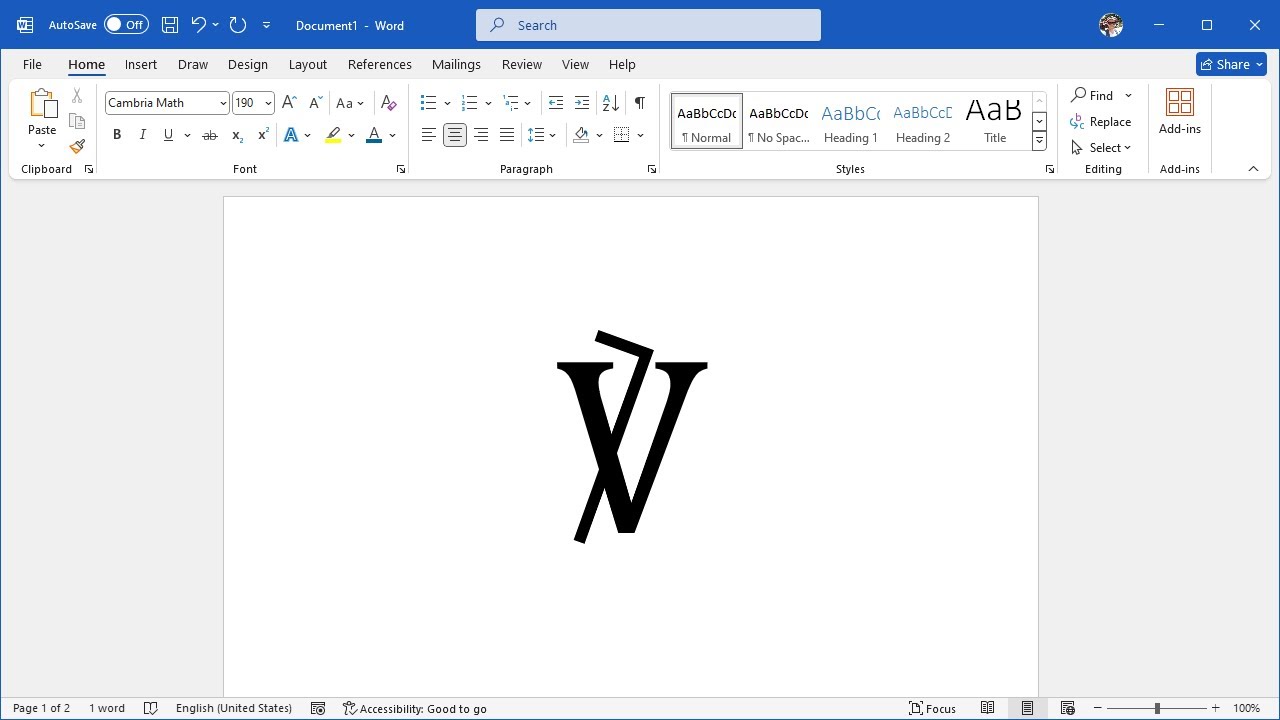 How to Insert the VERSICLE Symbol in Microsoft Word - YouTube