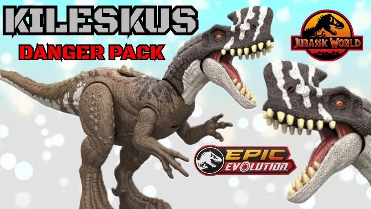 Jurassic World Epic Evolution Danger Pack Kileskus Review #mattel - YouTube