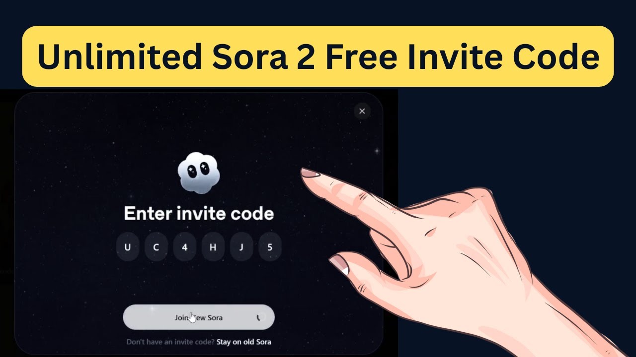 Sora 2 Invite Code — 100% FREE Working Codes (Oct 2025) - YouTube