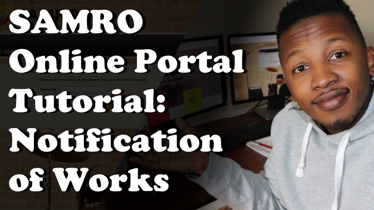 SAMRO Online Portal Tutorial: How to Submit Notification of Works using ...