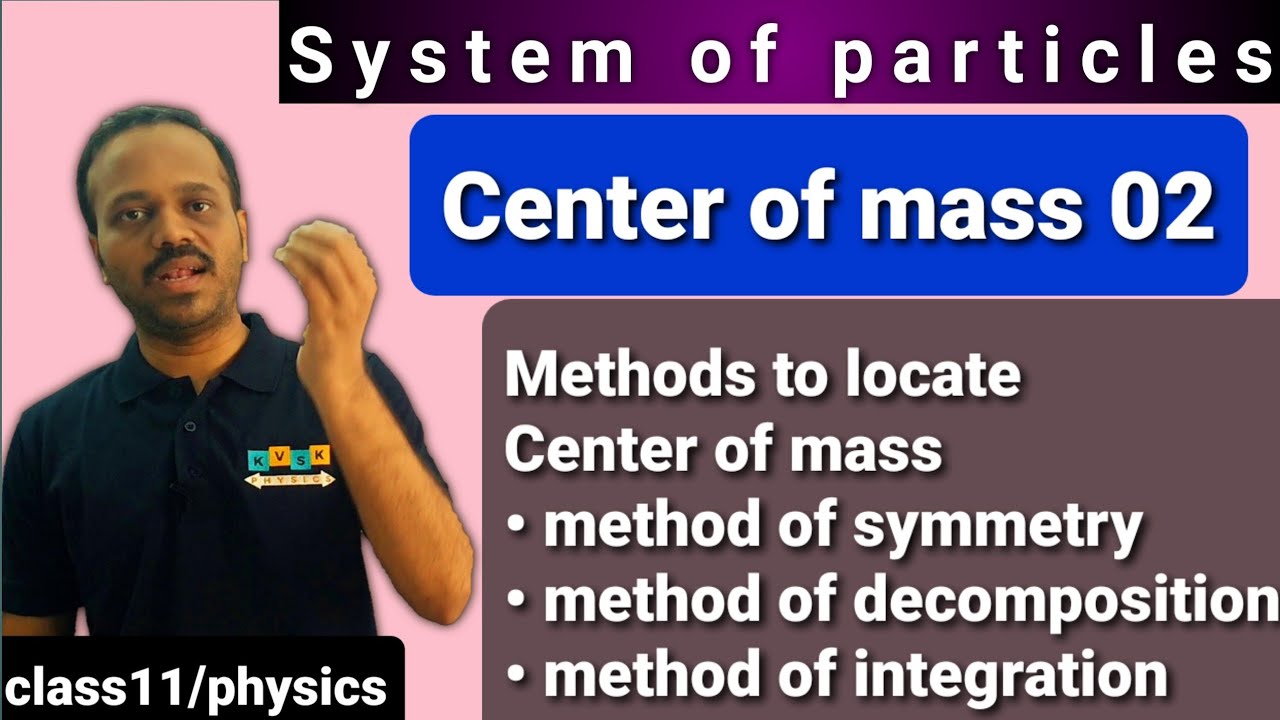 System of particles 02: Centre of mass 02: Methods to locate Center of ...