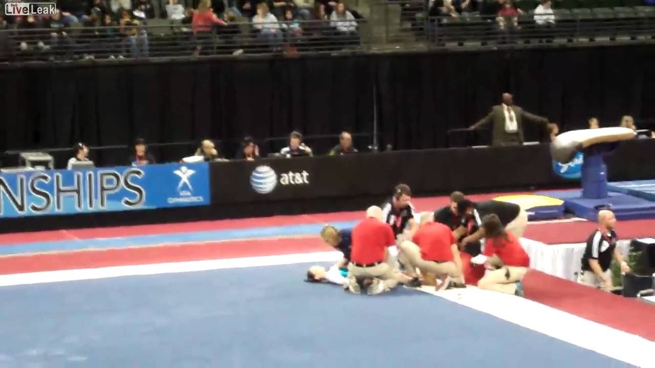 opapopa com ua Pac Rim Gymnast Breaks Foot During Pre Trials - YouTube