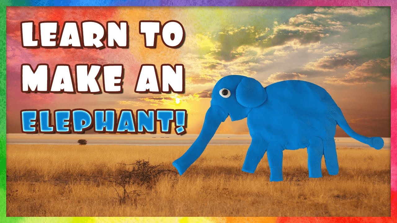 How to Make an Elephant with Playdoh | Step by step tutorial - YouTube