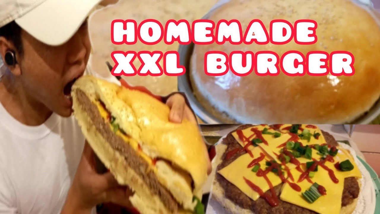 HOMEMADE XXL BURGER - YouTube