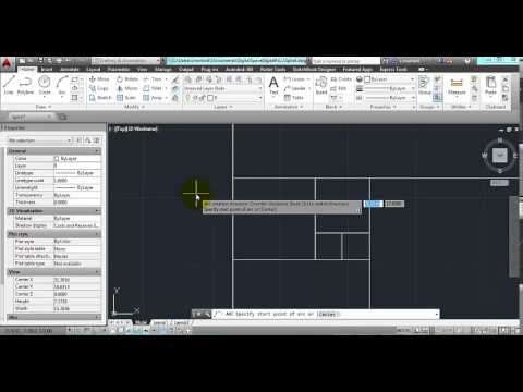 Drawing a Spiral in AutoCAD - YouTube