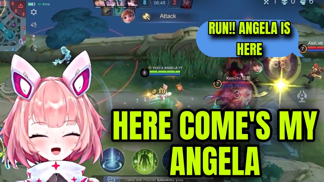 WHEN ANGELA JOINED TEAM FIGHT ENEMY BE LIKE ( RUNNNNNNN )🤣😂😂 - YouTube
