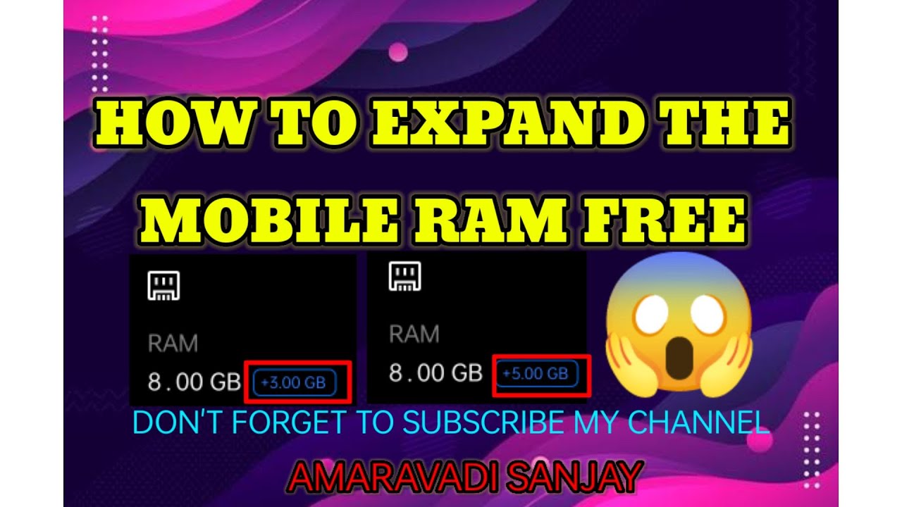 How expand the mobile RAM for free - YouTube