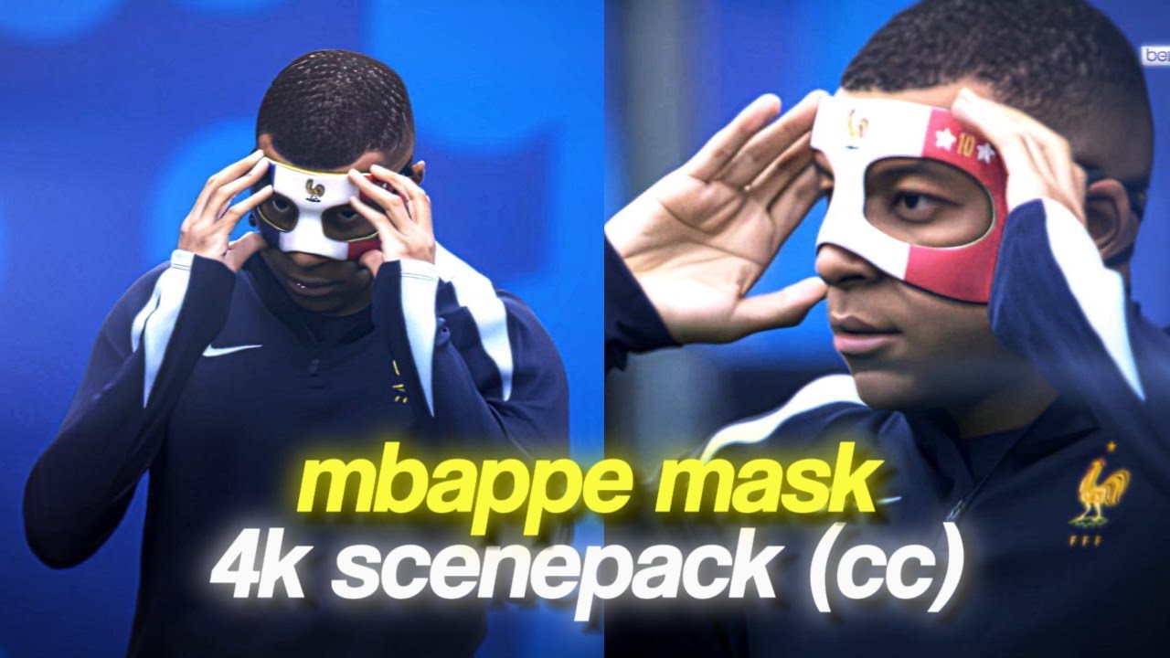 Mbappe Mask With Training | 4K Quality Scenepack | With AE CC | TOPAZ ...
