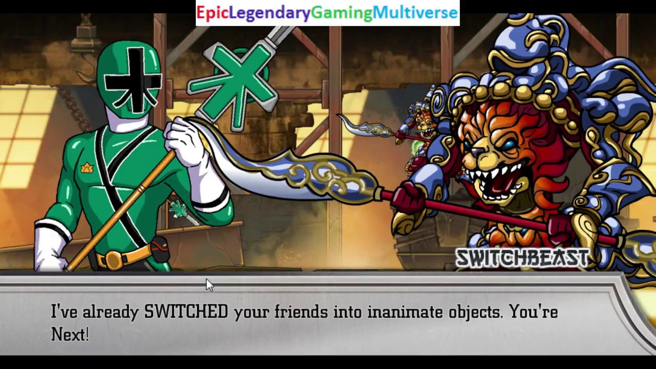 Green Samurai Ranger VS The Moogers In A Power Rangers Super Samurai ...