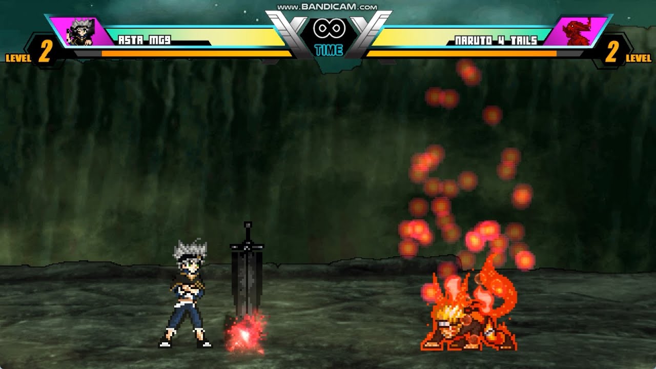 Asta All Forms VS Naruto 4 Tails Jump Force Mugen v10 - YouTube