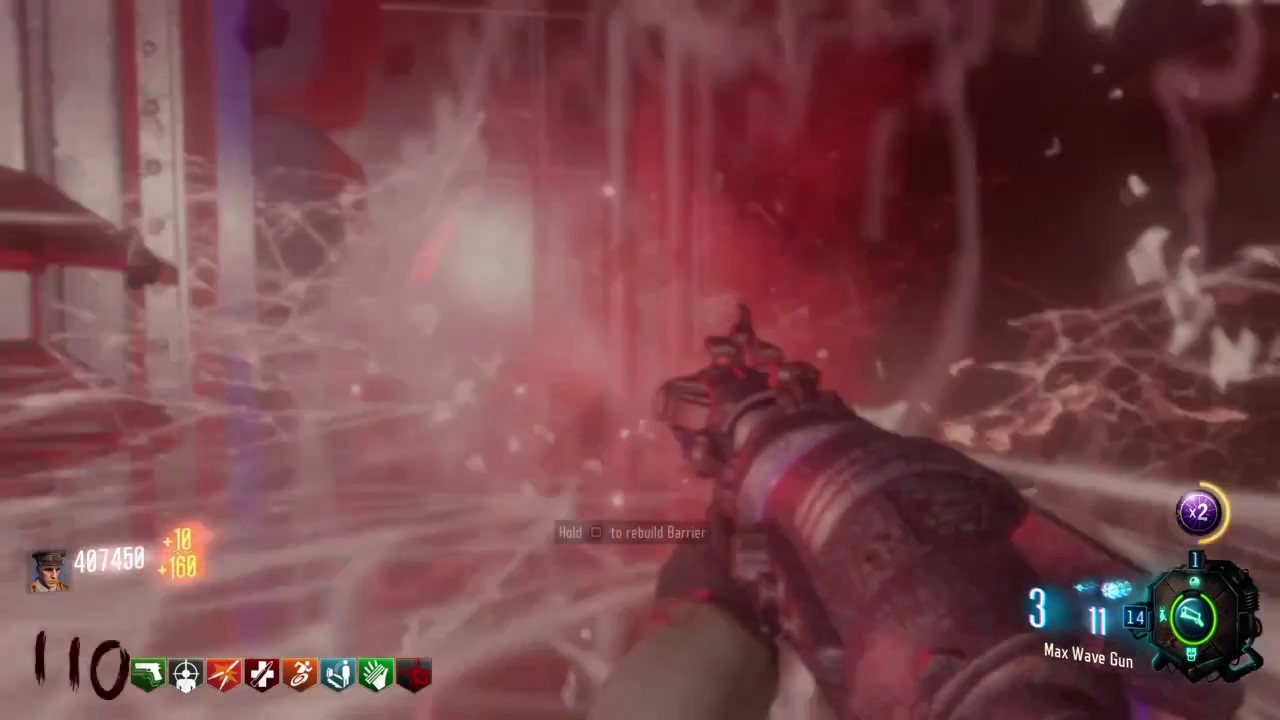 BO3 Zombies - Moon Full Round 110 Gameplay - YouTube