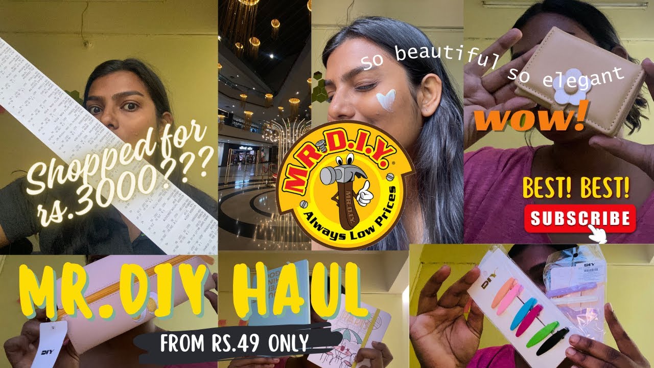 MR.DIY Haul | Starting from Rs.49 only | BEST FINDS | SHOPPED FOR 3000 ...