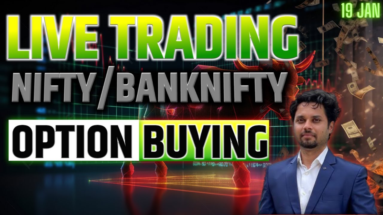 19 January Live Trading | Live Intraday Trading Today l Nifty ...
