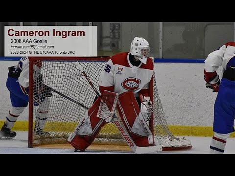 Cameron Ingram 2008 AAA Goalie - 2024 - YouTube