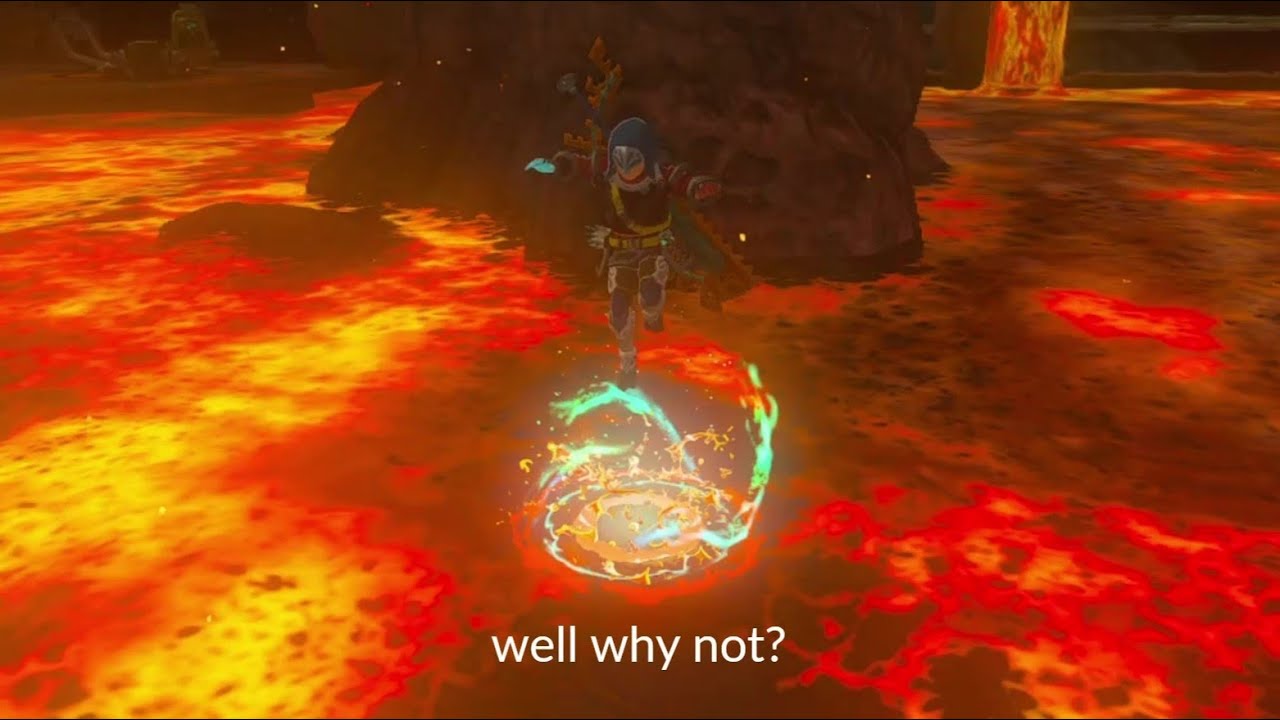 Link ascends... into lava?! - Tears of the Kingdom - YouTube