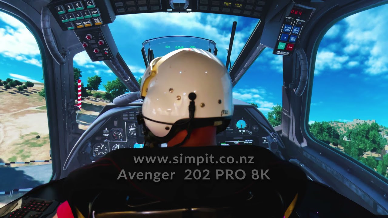 DCS in 8K is something else. (in SimPit NZ Avenger 202 PRO 8K) - YouTube