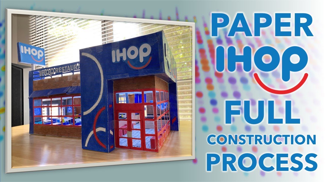 Paper IHOP Restaurant - Full Construction Process - YouTube