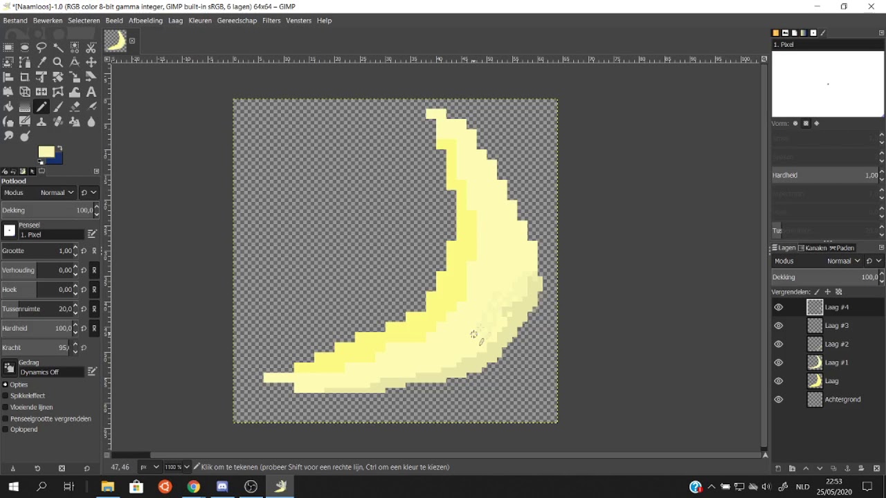 Making a Simple Moon using PixelArt - YouTube