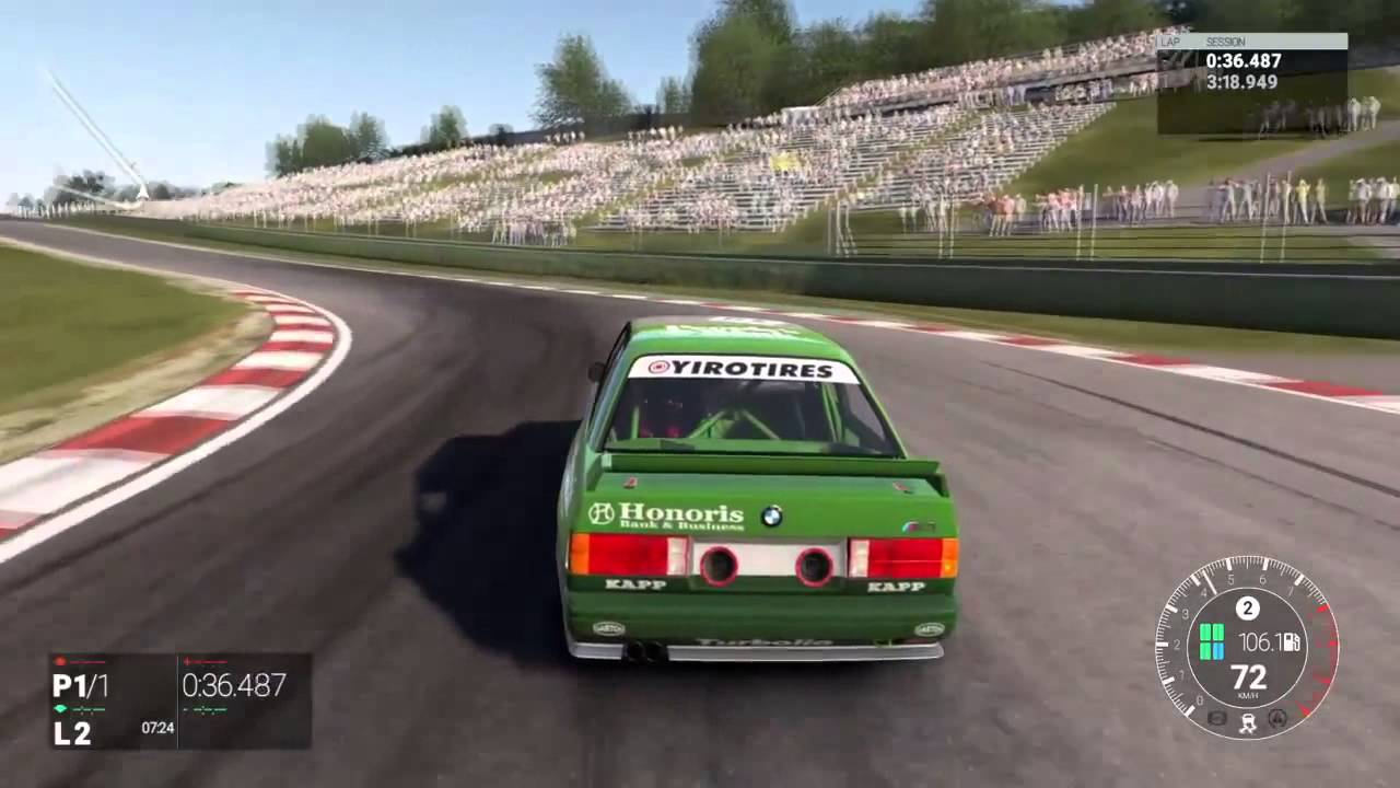 Pcars BMW M3 E 30 Group A Imola Italy - YouTube