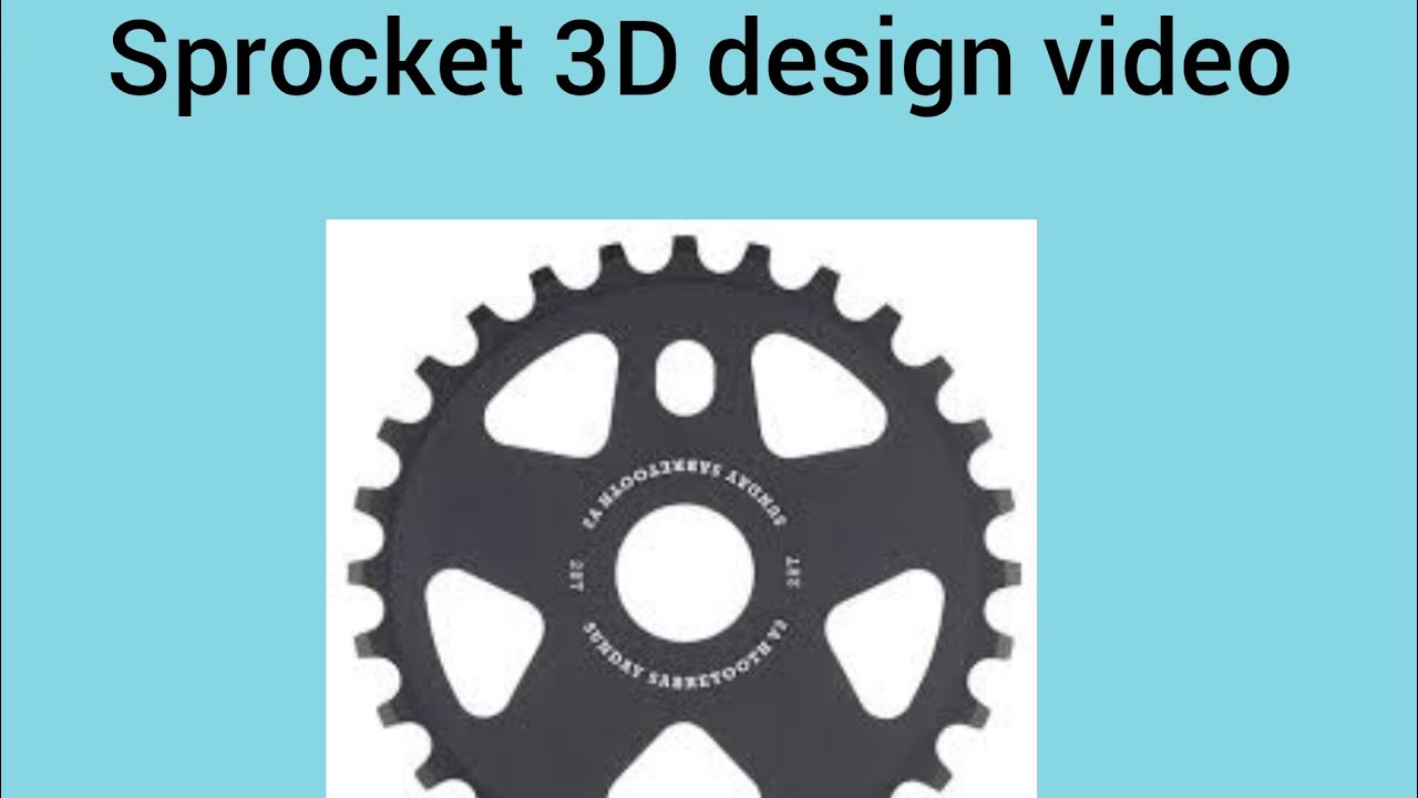 Autocad mechanical 2D&3D chain Sproket drawing - YouTube