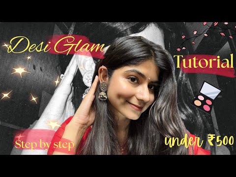 Desi Makeup Tutorial🌙🦢🌷 || Easy and beginner || Khushi Jaiswal