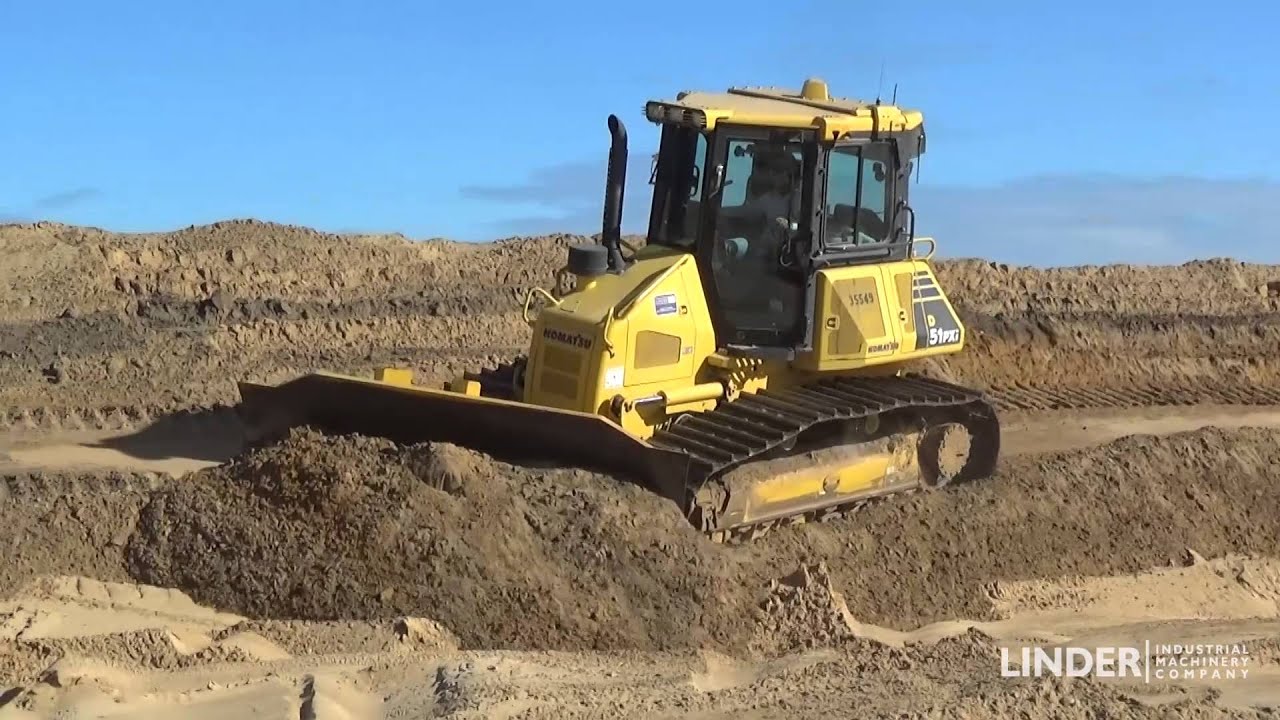 Linder Industrial Machinery - Robcor Contracting - Komatsu D51PXi iMC Dozer - YouTube
