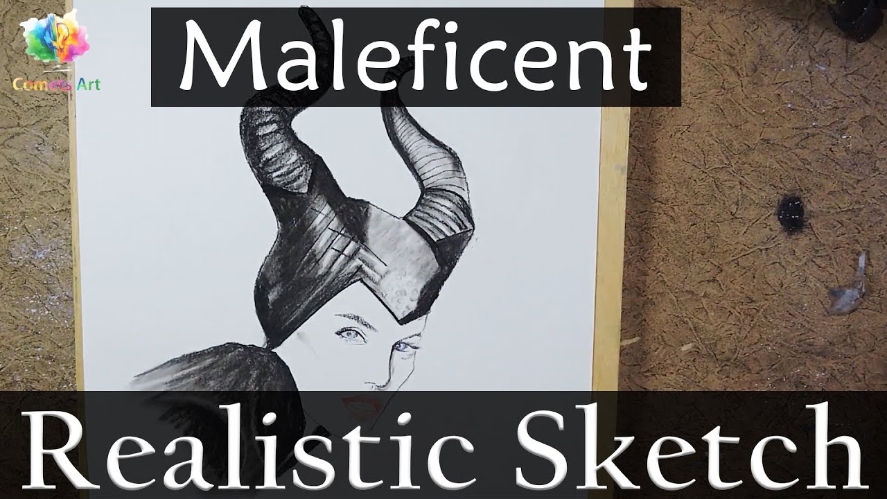 Maleficent Sketch Step by Step [EASY] Drawing Maleficent - YouTube