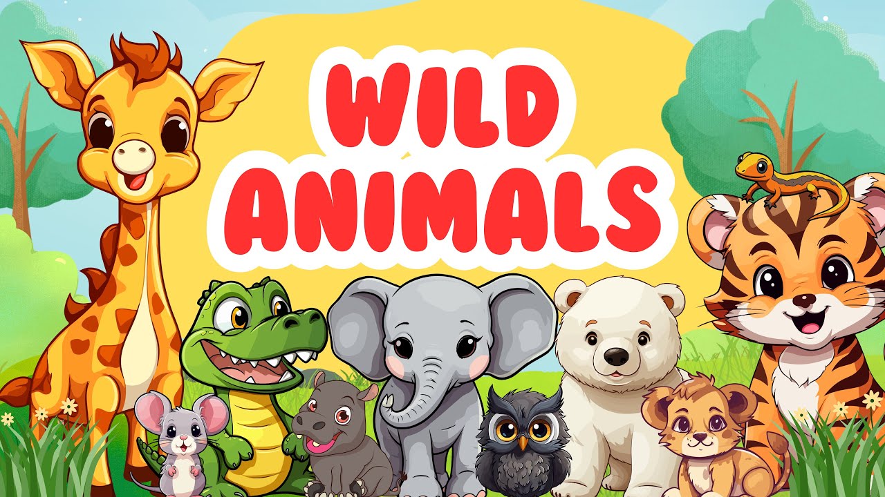 Let’s Learn About Wild Animals for Kids | Educational Video for Kids ...