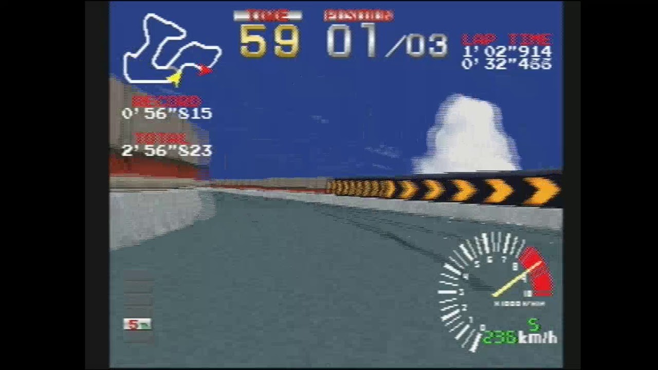 ALZERI Speedruns: Ridge Racer (PSX), T.T. Extra Race using RT BLUE ...