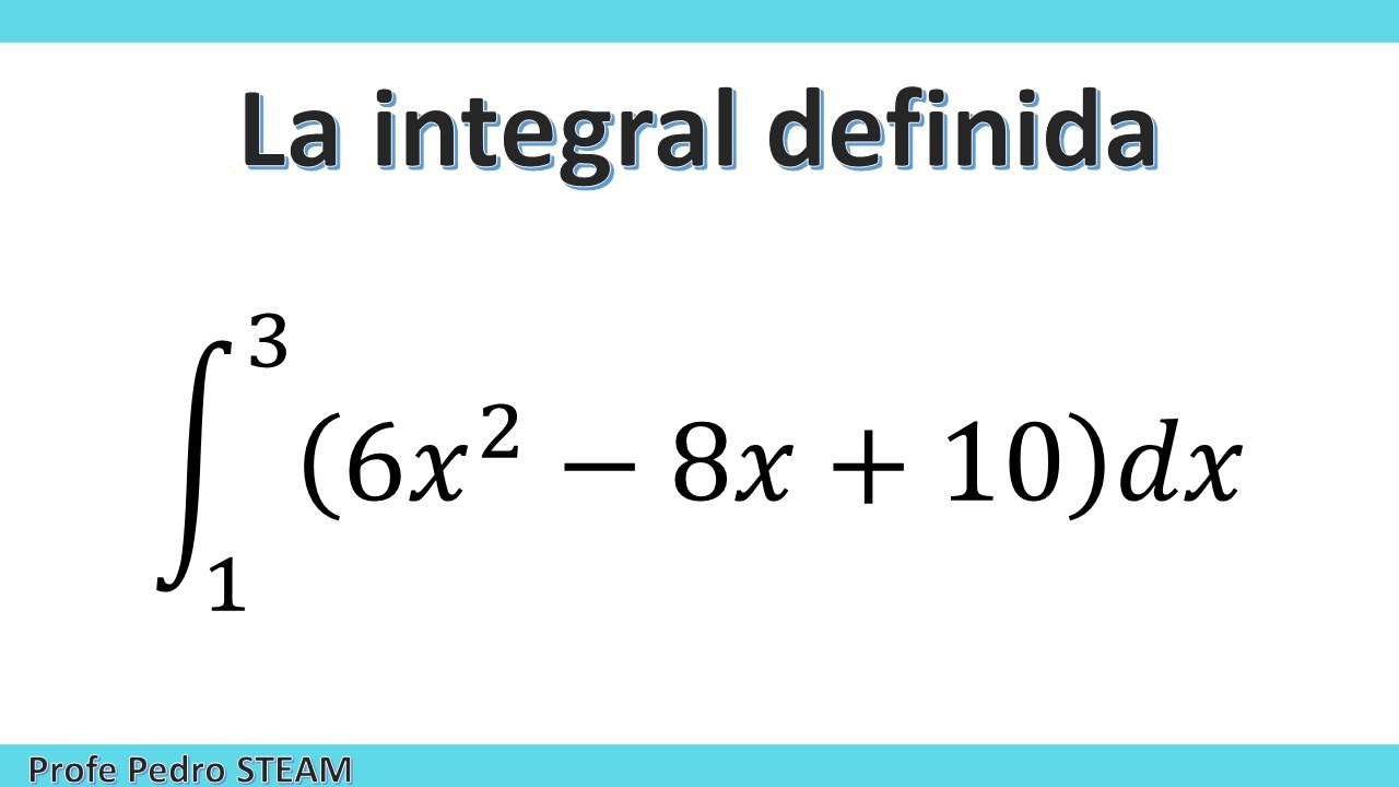 La integral definida. Ejemplo. - YouTube