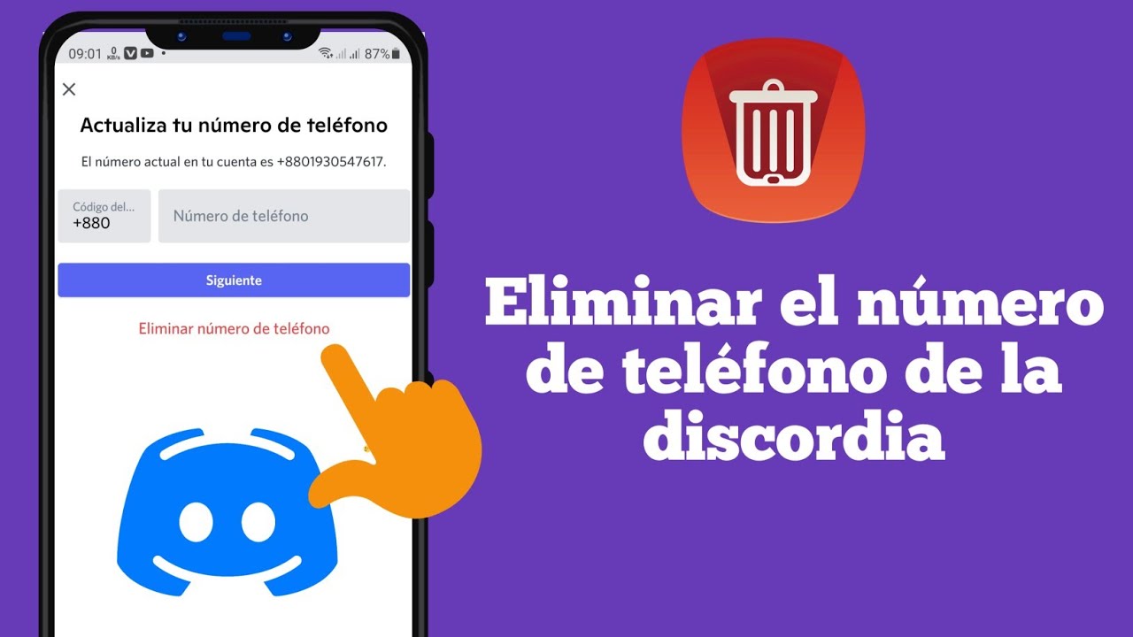 Cómo quitar el número de teléfono de Discord | Cómo eliminar el número ...
