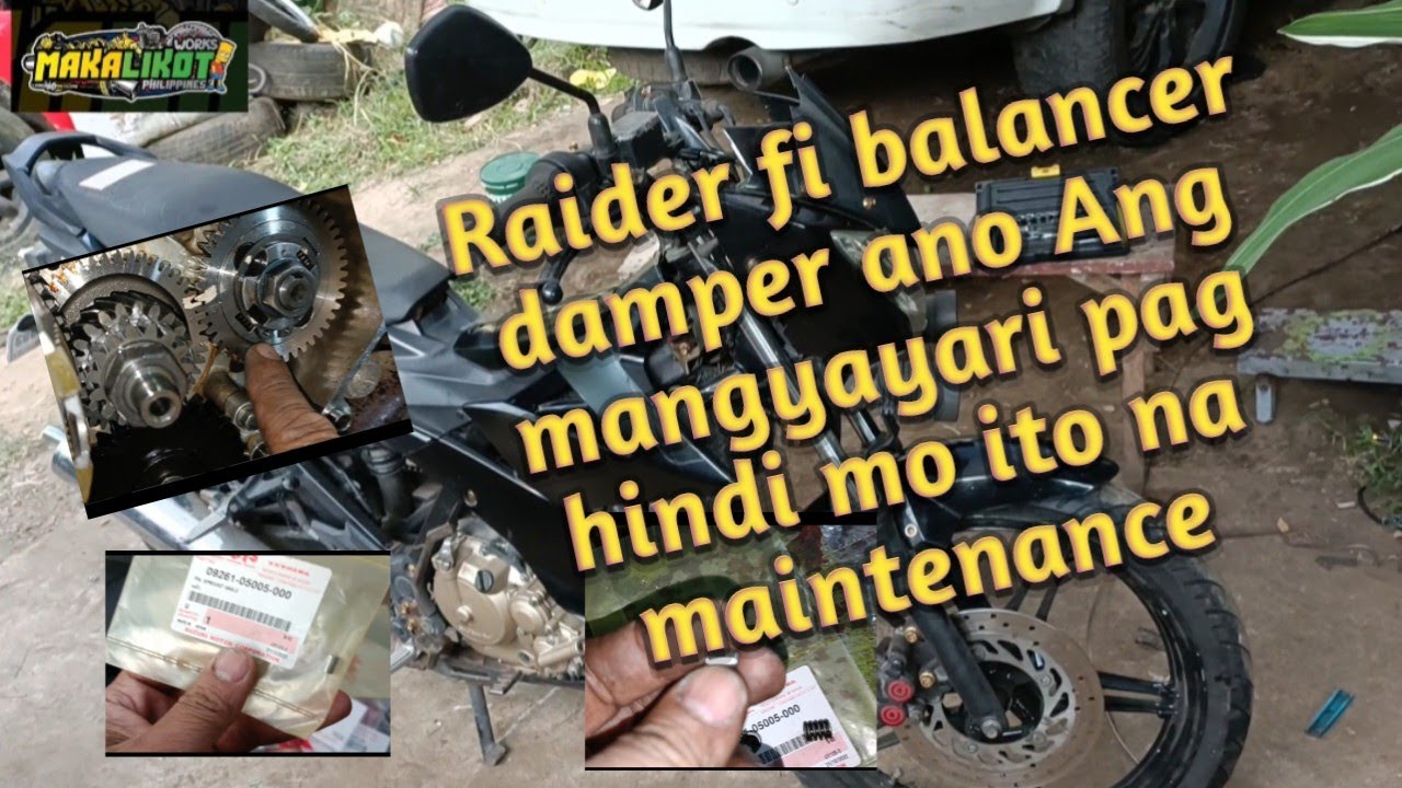 balancer damper nang raider fi ano mang yayari pag Hindi mo ito na ...