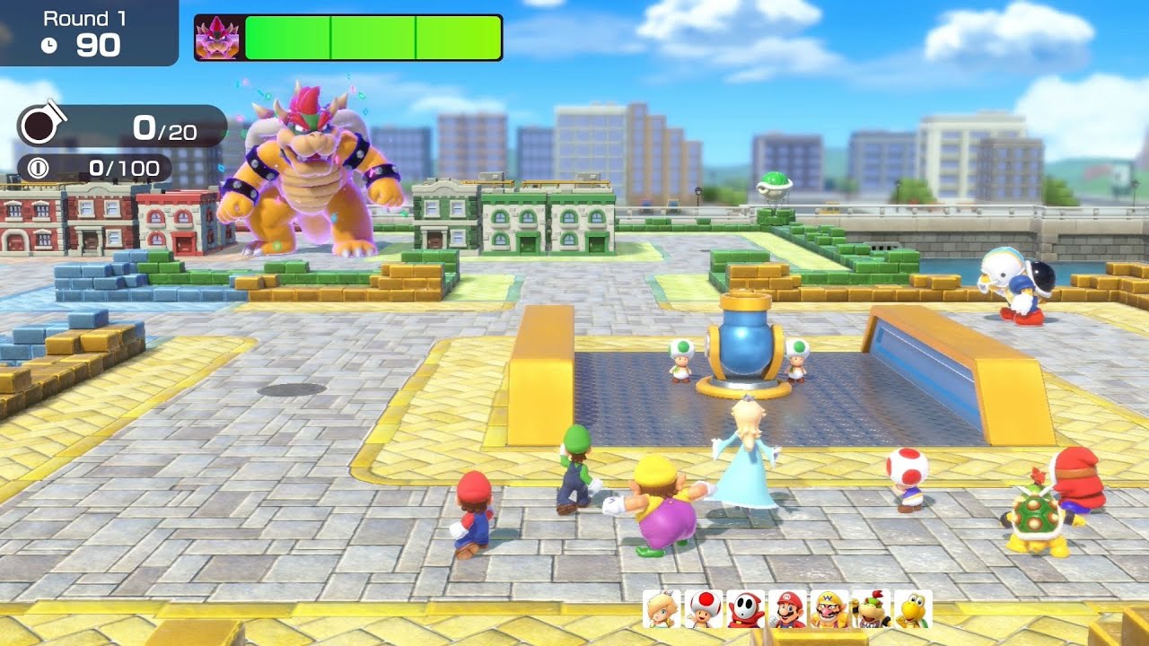 Super Mario Party Jamboree // Bowser Kaboom Squad (Chargin' Chucks ...