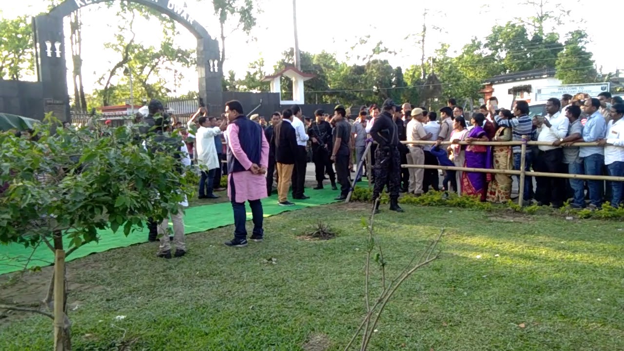 CM of Assam Mr Sarbanand Sonowal visiting Dinjan Military Station - YouTube