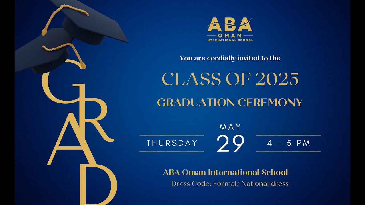 Graduation Ceremony 2025 | Live from ABA Oman - YouTube