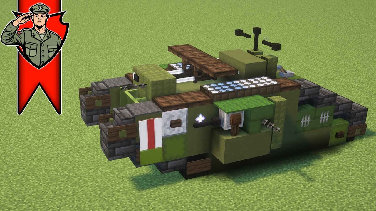 How to Build a Mark V (Male) Tank in Minecraft! (1.5:1 Scale) - YouTube