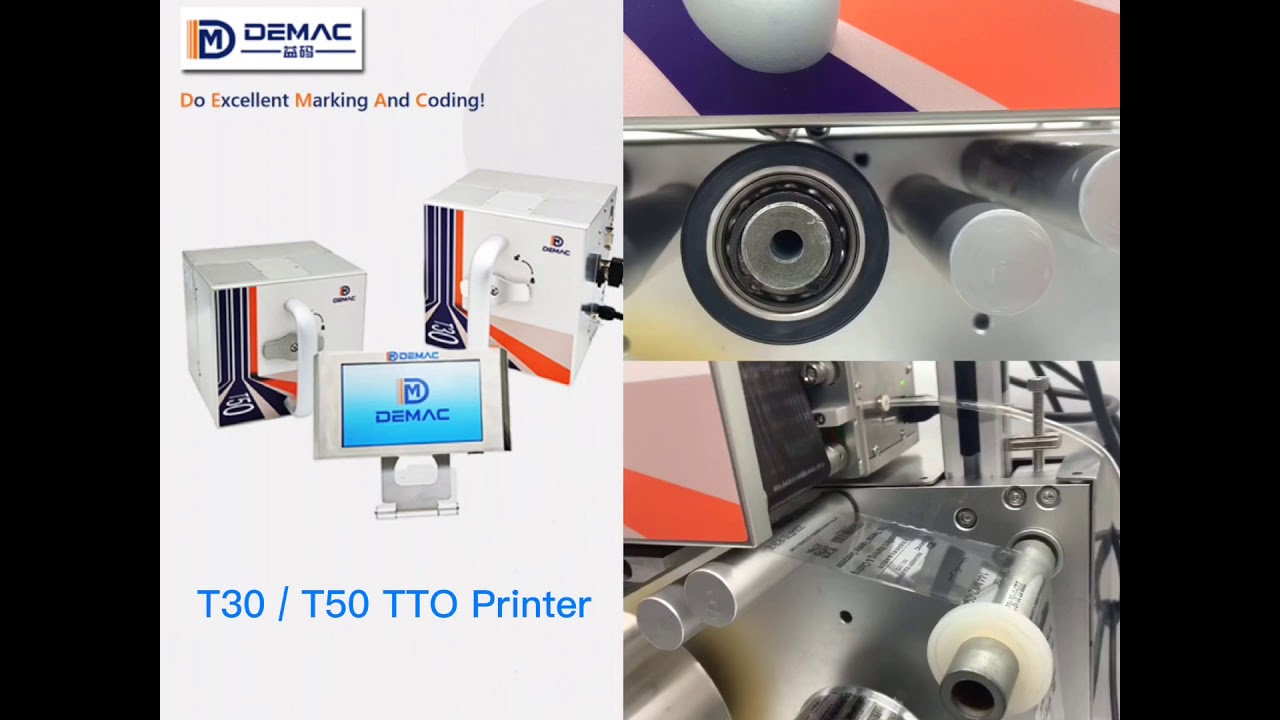 DEMAC TTO PRINTER CAN RUN BOTH INTERMITTENT AND CONTINUOUS MODE - YouTube