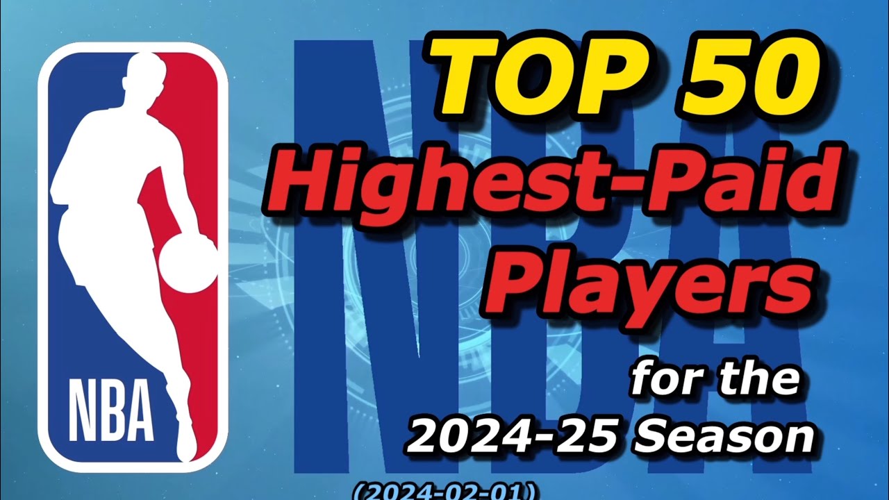 NBA Top 50 Highest-Paid Players for the 2024-25 Season - YouTube