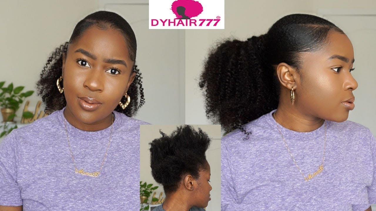 HOW TO DO A SUPER SLEEK LOW PONYTAIL ON SHORT 4C NATURAL HAIR ...