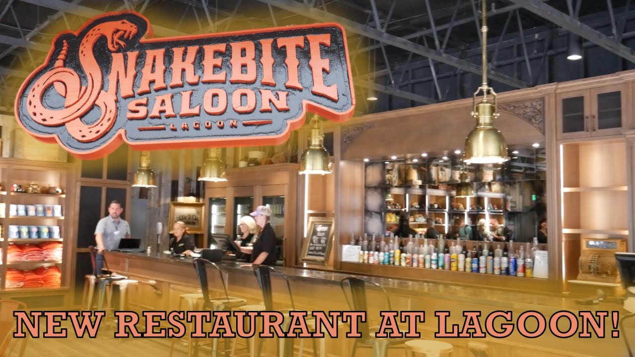 Snakebite Saloon Full Tour | New Restaurant at Lagoon! - YouTube