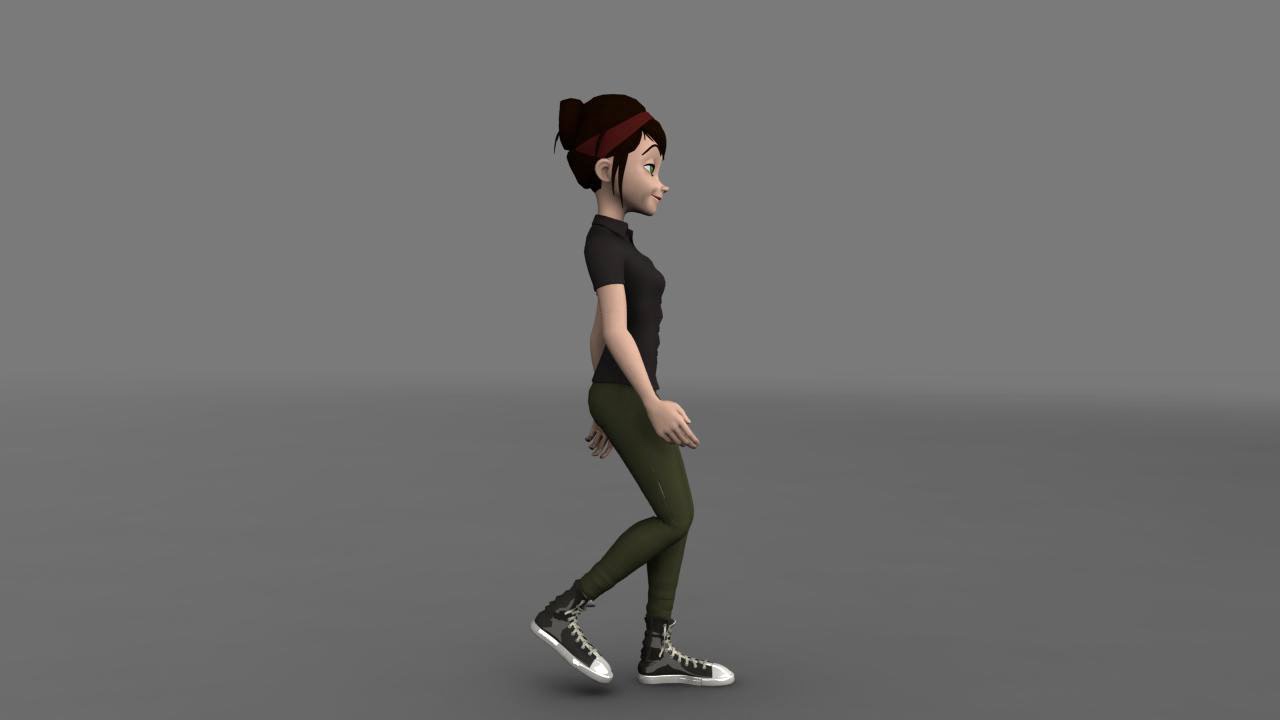 Character Walk Cycle Side View - YouTube