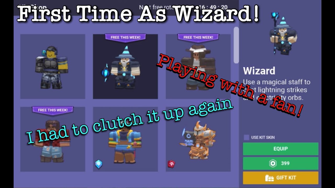 First Time as Wizard! | Playing with Fans! | Roblox Bedwars - YouTube