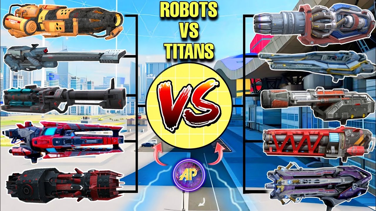 🔥 ROBOT VS TITAN WEAPONS UPDATED COMPARISON! || WAR ROBOTS WR || P1 || - YouTube