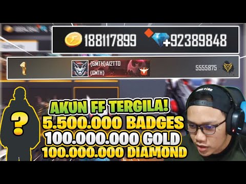 SIAPAKAH DIA? AKUN TERSULTAN 100 JUTA DIAMOND DAN 5 UTA BADGES!
