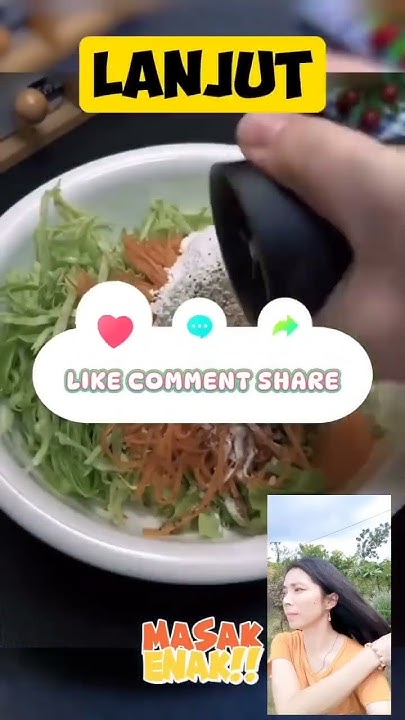 cara bikim sarapan simple praktis enak rezat telur sarang sayur - YouTube