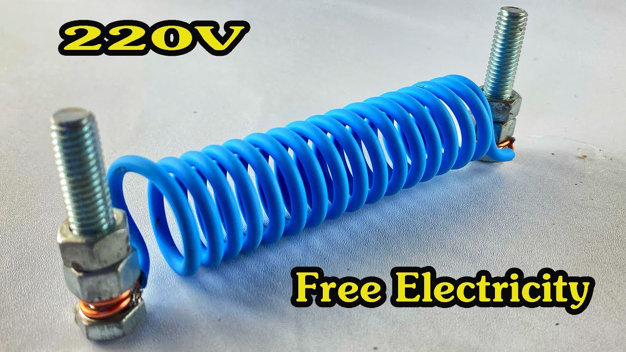 How to create free electricity energy using by magnet & bolts # ...