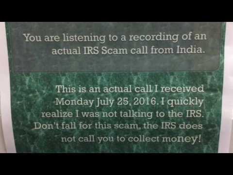 IRS Scam Call from India - YouTube